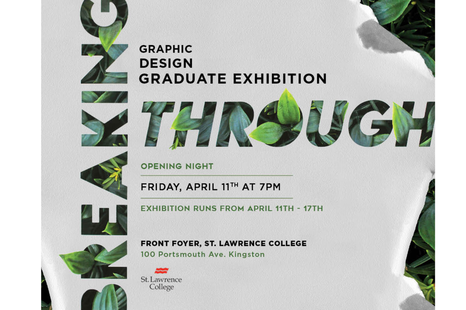 Graphic Design Students Present “Breaking Through” - St. Lawrence College